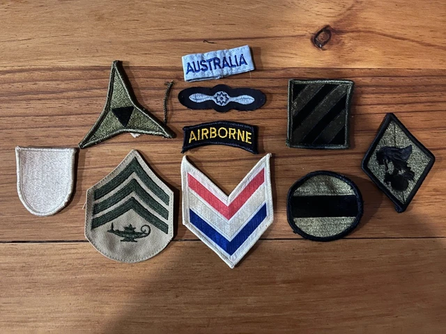 COLLECTION OF ASSORTED Military Patches (III Corp 3rd Infantry Division ...