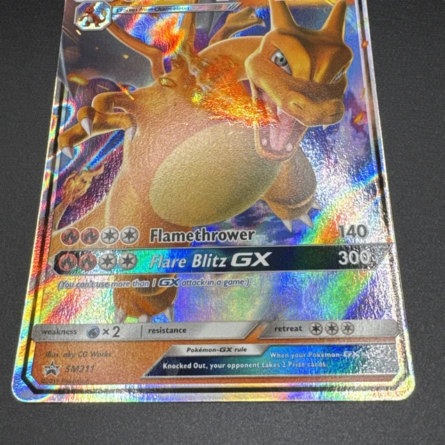 POKEMON TCG CHARIZARD GX SM211 Black Star Promo Card Near Mint ...