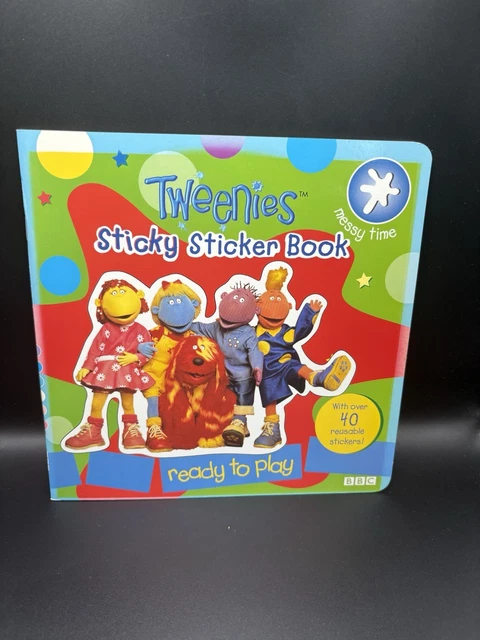 TWEENIES STICKY STICKER Book Vintage 2000 CBeebies Show 40 Reusable ...