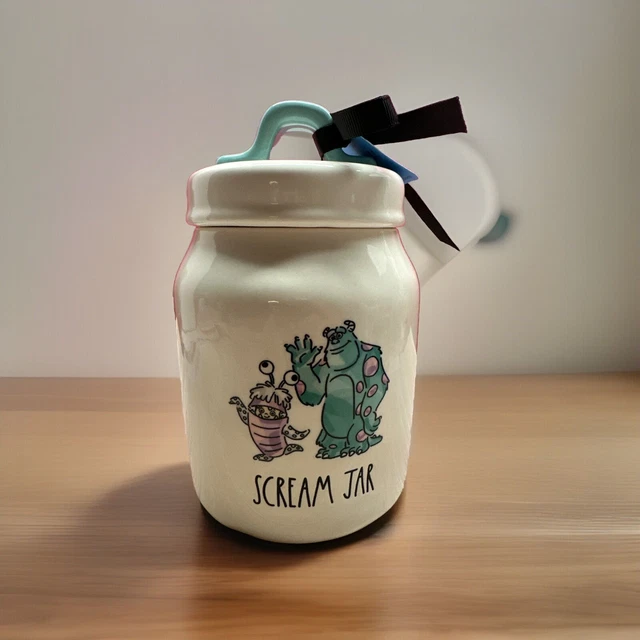 NEW DISNEY MONSTER'S Inc Scream Jar Rae Dunn Boo & Sully Canister Treat ...