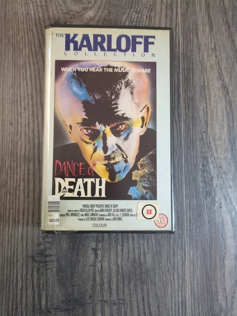 DANCE OF DEATH VHS Video Tape PAL Classic Horror RARE Big Box Ex Rental ...
