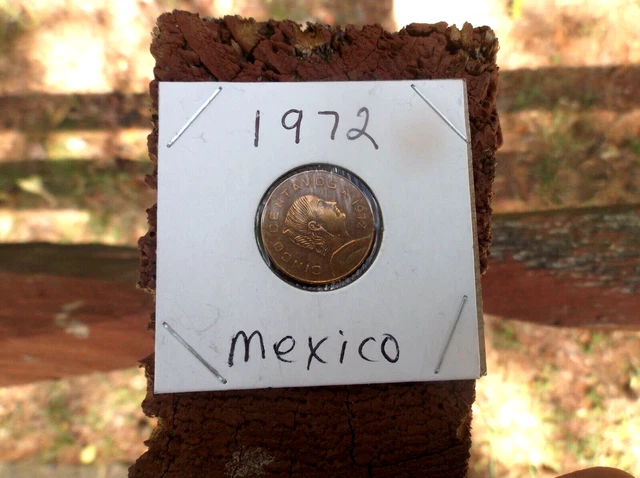 1972 MEXICO CINCO Centavos Old Collectible Rare Mexican Coin Money ...