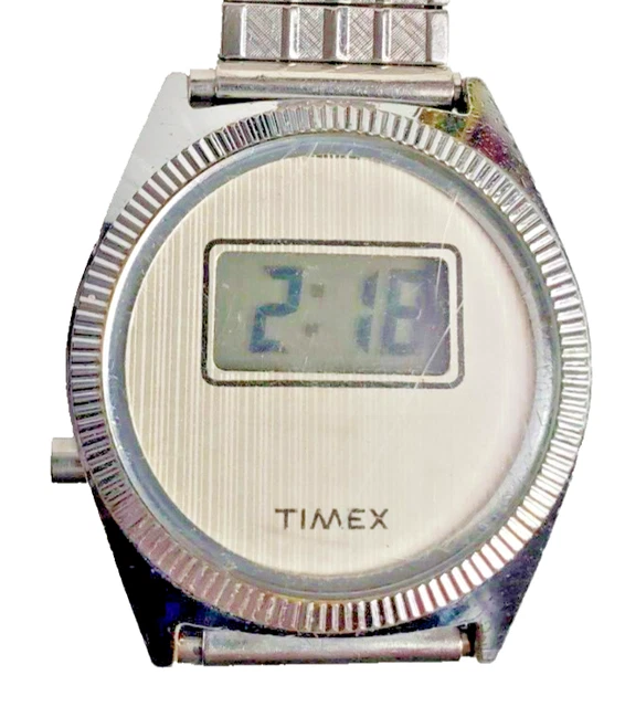VINTAGE TIMEX F Cell LCD Watch with JB expansion band. Runs. $50.00 ...