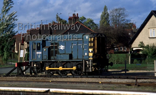 35MM SLIDE BR British Railways Shunter 09001 Class 09 at Hereford 1990 ...