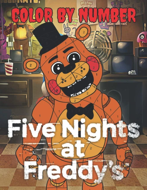 FIVE NIGHTS AT Freddy‘s Color By Number Perfect Book Paperback 66 Pages ...