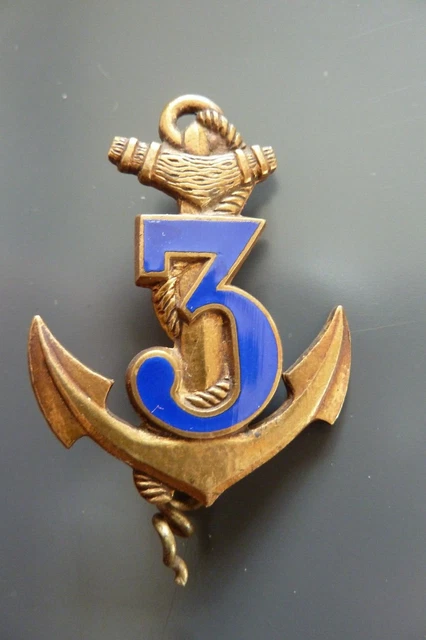 ORIGINAL MILITAIRE INSIGNE 3 eme REGIMENT INFANTERIE DE MARINE TBE EUR 4,90 - PicClick FR