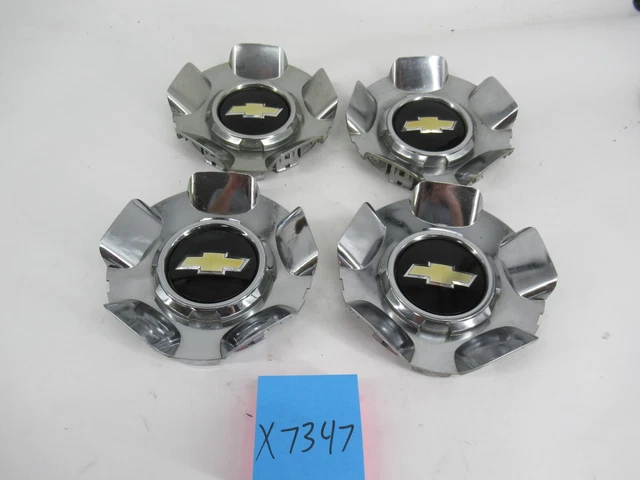 CENTER CAPS HUBCAPS Chevy Silverado Avalanche Tahoe Chrome 9597345 ...
