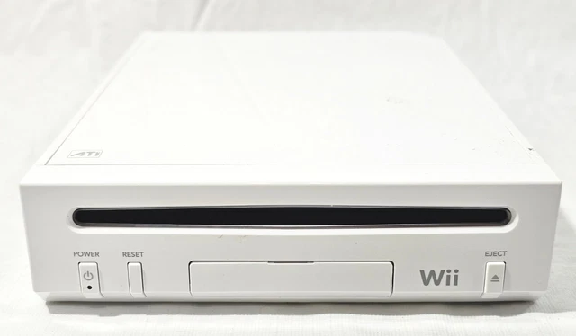 NINTENDO WII WHITE RVL-101 Console Only Pre-Owned Tested w/ 3 ...