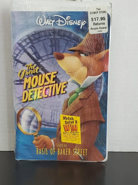THE GREAT MOUSE Detective Disney VHS Video Tape Brand New Factory ...