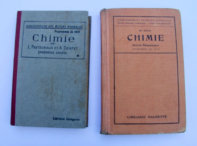 CHIMIE BREVET ÉLÉMENTAIRE Delagrave 1939 Pastouriaux Cointet Hachette ...