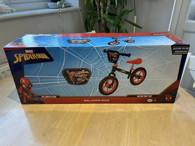 MARVEL SPIDER-MAN BALANCE Bike 12inch Wheels 2+ Years Brand New £44.99 - PicClick UK
