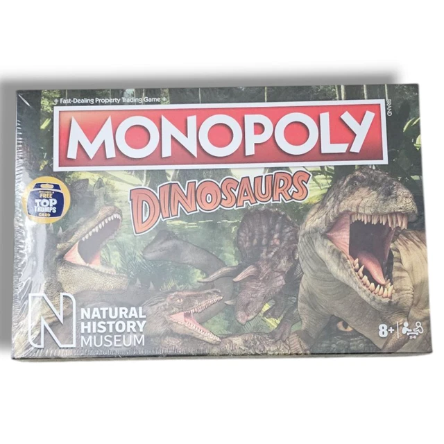 MONOPOLY DINOSAURS NATURAL History Museum Edition - New Sealed Board ...