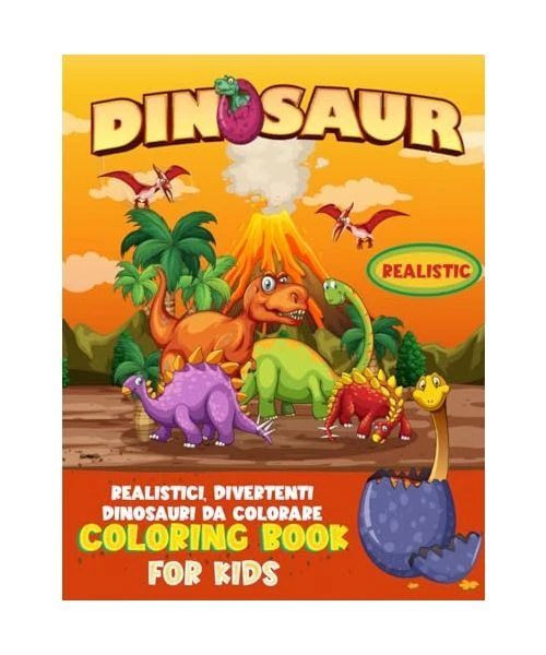 DINOSAUR LIBRO DINOSAURI Da Colorare Realistici e Divertenti. 90 pagine da color EUR 15,75 ...