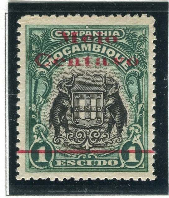 MOZAMBIQUE COMPANY; 1920 early surcharged Pictorial issue Mint hinged 1 ...