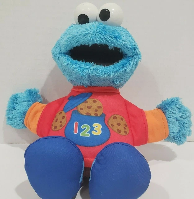 HASBRO SESAME STREET Cookie Monster Plush 12 in Talking 123 Counts ...