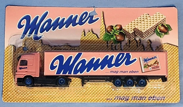 MANNER ORIGINAL HAZELNUT Wafer Dicast HO Semi Tractor Trailer Truck ...