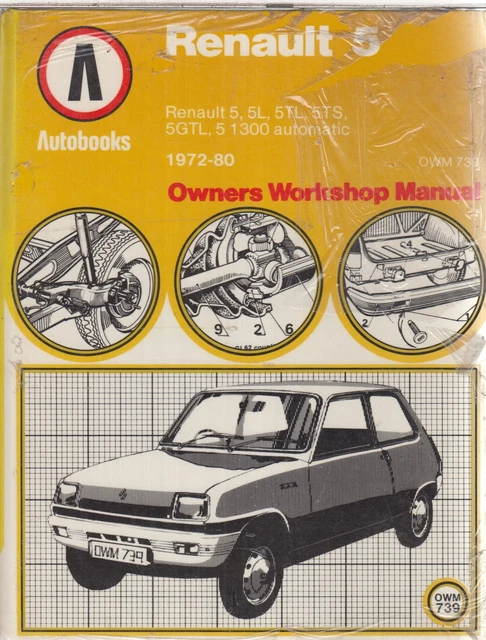 RENAULT 5 MK1 ( Incl L Tl Ts Gtl & Auto ) 1972-80 Owners Workshop ...