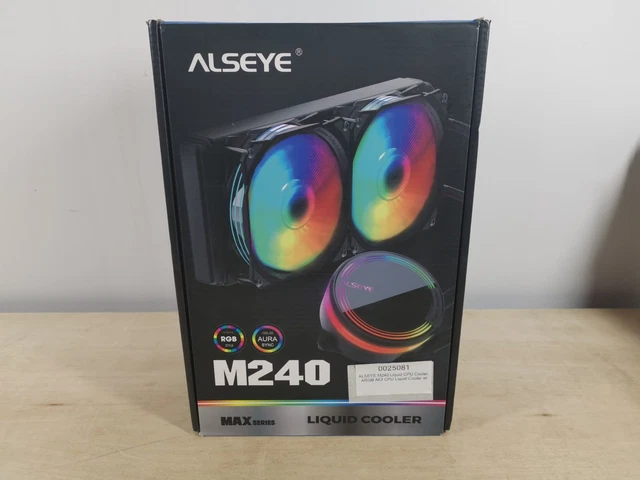 ALSEYE M240 LIQUID CPU Cooler, ARGB AIO CPU Liquid Cooler with 240mm ...