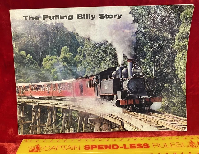 VINTAGE 1960S PUFFING BILLY STORY VICTORIAN RAILWAY HISTORY SOUVENIR ...