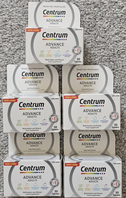 CENTRUM ADVANCE ADULTS Multivitamin And Mineral Food Supplement 5x30 ...