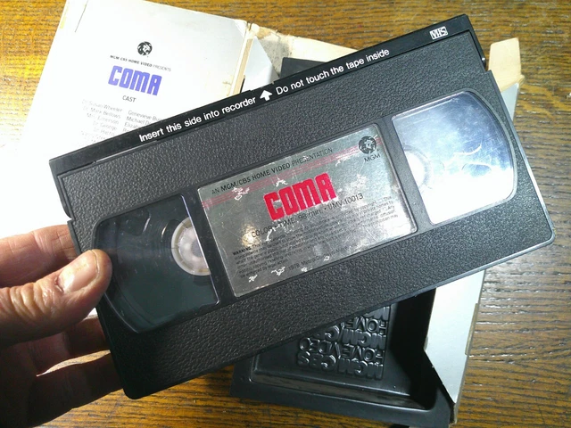 COMA MEM PRE-CERT VHS Video - Cardboard Box - Michael Douglas ...