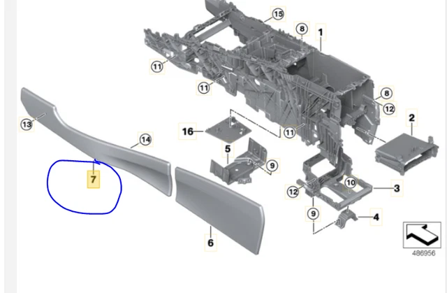 NEW GENUINE BMW X5 X6 X5M X6M E70 F15 F85 E71 F16 F86 Centre Console ...