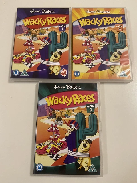 Wacky Races Volumes 1 2 And 3 Dvd Hanna Barbera 3 Disc £10 99
