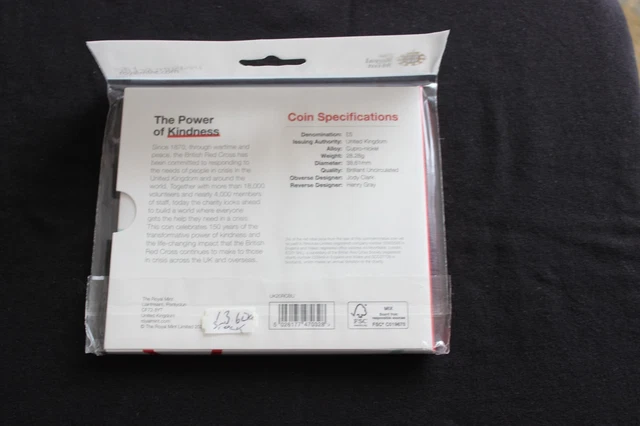 ROYAL MINT The British Red Cross 150 Years £5 Coin 2020 Bunc Sealed £21 ...