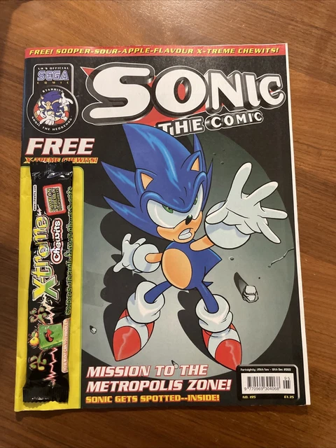 SONIC THE COMIC Fleetway Issue 195 Rare Free Gift £14.95 - PicClick UK