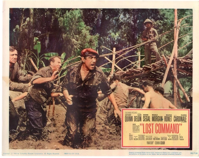 SCHEDA LOBBY ANTHONY Quinn Alain Delon Lost Command 1966 11X14 Lc2039 EUR 19,89 - PicClick IT