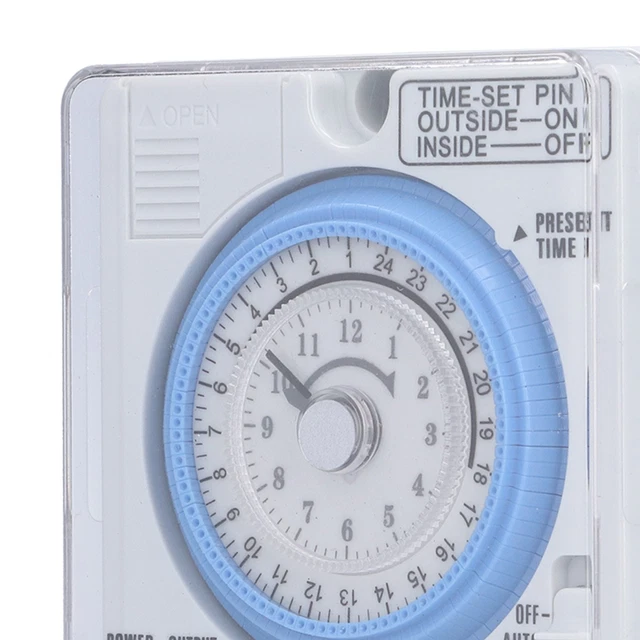 TIMER SWITCH MECHANICAL Meter Dial Time Controller Din Rail Industrial ...