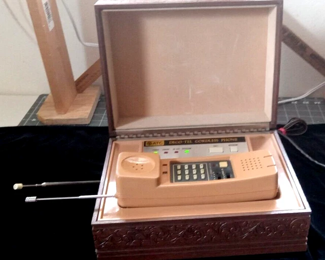VINTAGE RARE RETRO 1980s DECO-TEL Cordless Phone Made in Japan Ornate ...