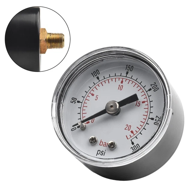 PRESSURE GAUGE 0-300PSI Pressure Gauge 40mm Axial BSPT TS-Y40Z Durable £10.69 - PicClick UK
