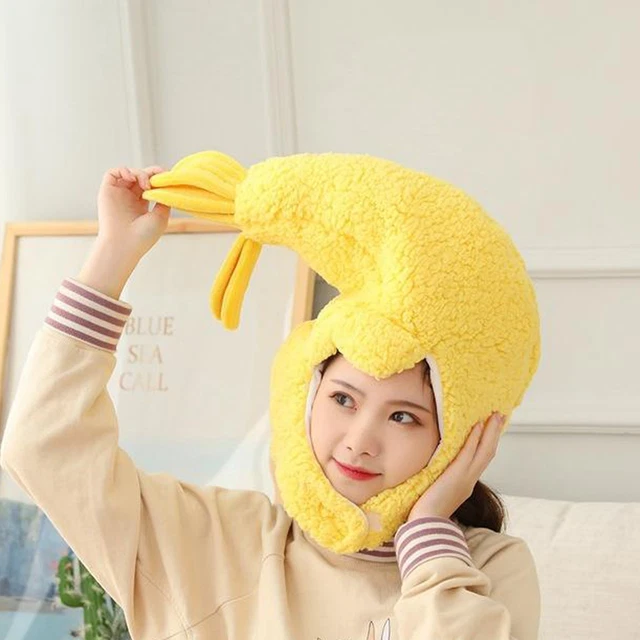 COZY PRAWN HAT Cap Costume Fancy Dress Headwear Earflap Photograph £14. ...