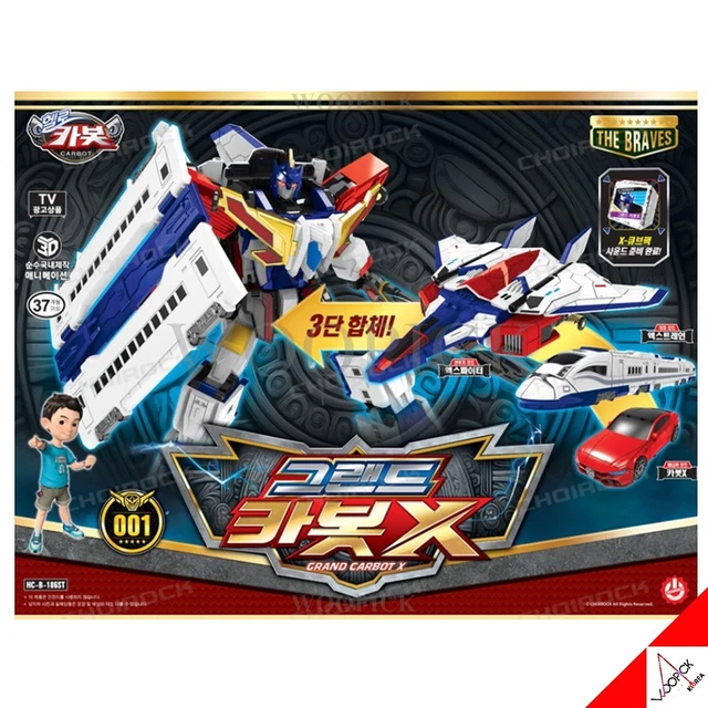 HELLO CARBOT THE Braves GRAND CARBOT X Transformer Robot Cube Pack Toy ...