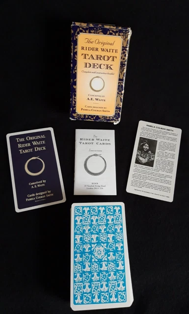 THE ORIGINAL RIDER Waite Tarot Deck ( complete 78 cards) £5.00 ...