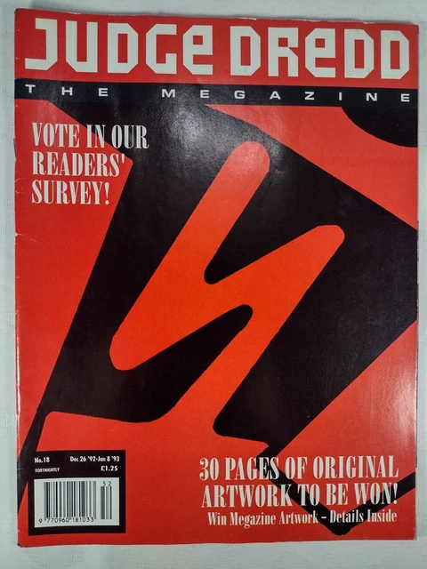JUDGE DREDD MAGAZINE No.18 Dec 26 survey included EUR 7,10 - PicClick IT