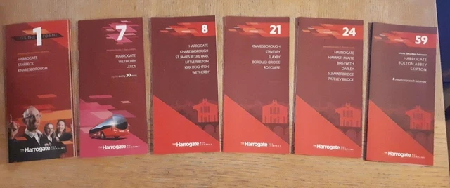 6 X Harrogate Bus Transdev Bus Timetables 2022 Editions Latest £5 25