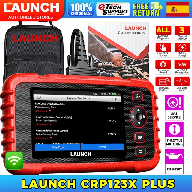 LAUNCH CRP123X PLUS OBD2 Diagnóstico Coche EOBD Escáner Sistemas Completos TPMS EUR 157,29 ...