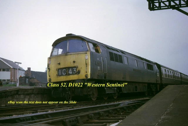ORIGINAL 35MM COLOUR Railway Slide of Loco Class 52, D1022 "Western ...