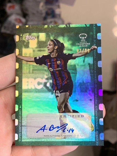 2022 TOPPS ONDEMAND Soccer AITANA BONMATI Green Foil Auto /99 ! EUR 94 ...
