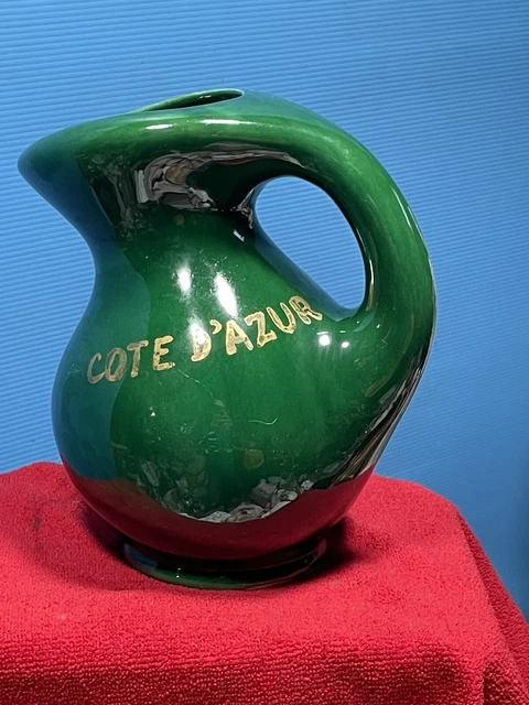 ANCIEN PICHET EN CÉRAMIQUE Carafe Broc Vert Retro cote azur EUR 10,00 - PicClick FR
