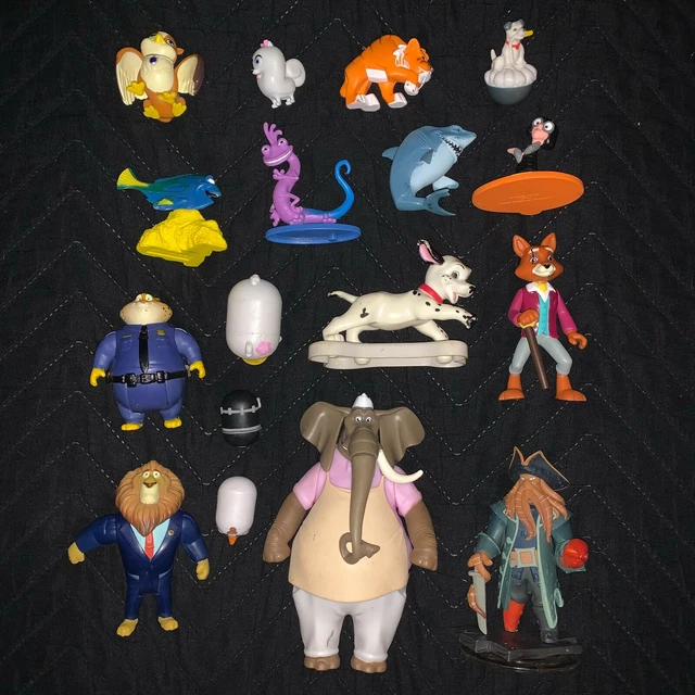 DISNEY PIXAR FIGURE Lot Zootopia Dory Shark Dalmatians Owl Tsum Randell ...