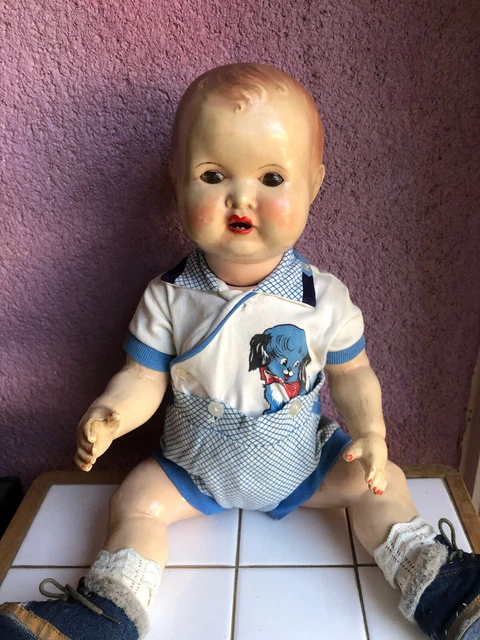 POUPON ANCIEN TRÈS gros et grand de 60 cm tout en rhodoid EUR 45,00 ...