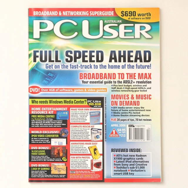 AUSTRALIAN PC USER Magazine April 2006 Vintage Computing $19.95 ...