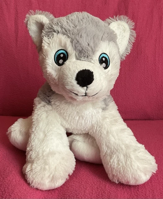 PEPCO HUSKY WOLF Dog Grey White Floppy Soft Plush Toy 13” £14.99 ...
