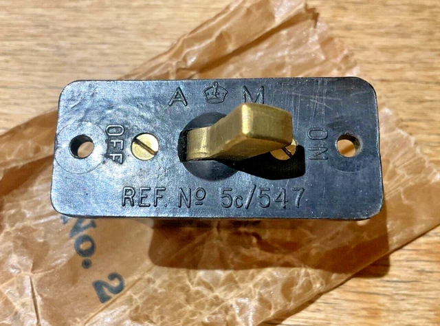 VINTAGE WW2 AIR Ministry Raf Aircraft Switch - 5C/547 £42.27 - PicClick UK