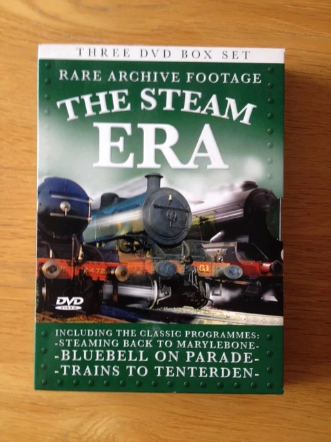 THE STEAM ERA (DVD, 2005, 3 Disc Box set) Rare archive train footage. £ ...