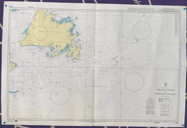 ADMIRALTY 2666 CANADA EAST COAST GRAND BANKS OF NEWFOUNDLAND Map Chart ...