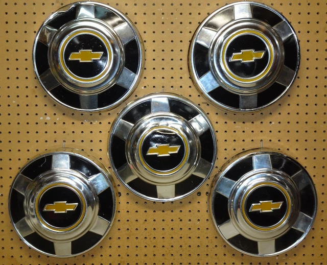 73-87 CHEVY TRUCK 3/4 ton Dog Dish 12" HUB CAPS Set of 4 C20 16" 16.5 ...